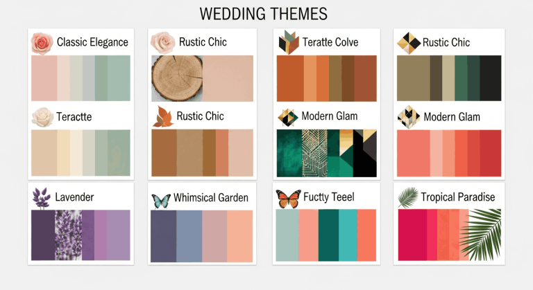 Pilih Warna Tema Nikah yang Tepat - Wedding Planner Sukabumi